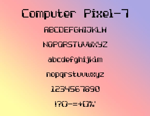 8 Bit Font Generator CodeDiver